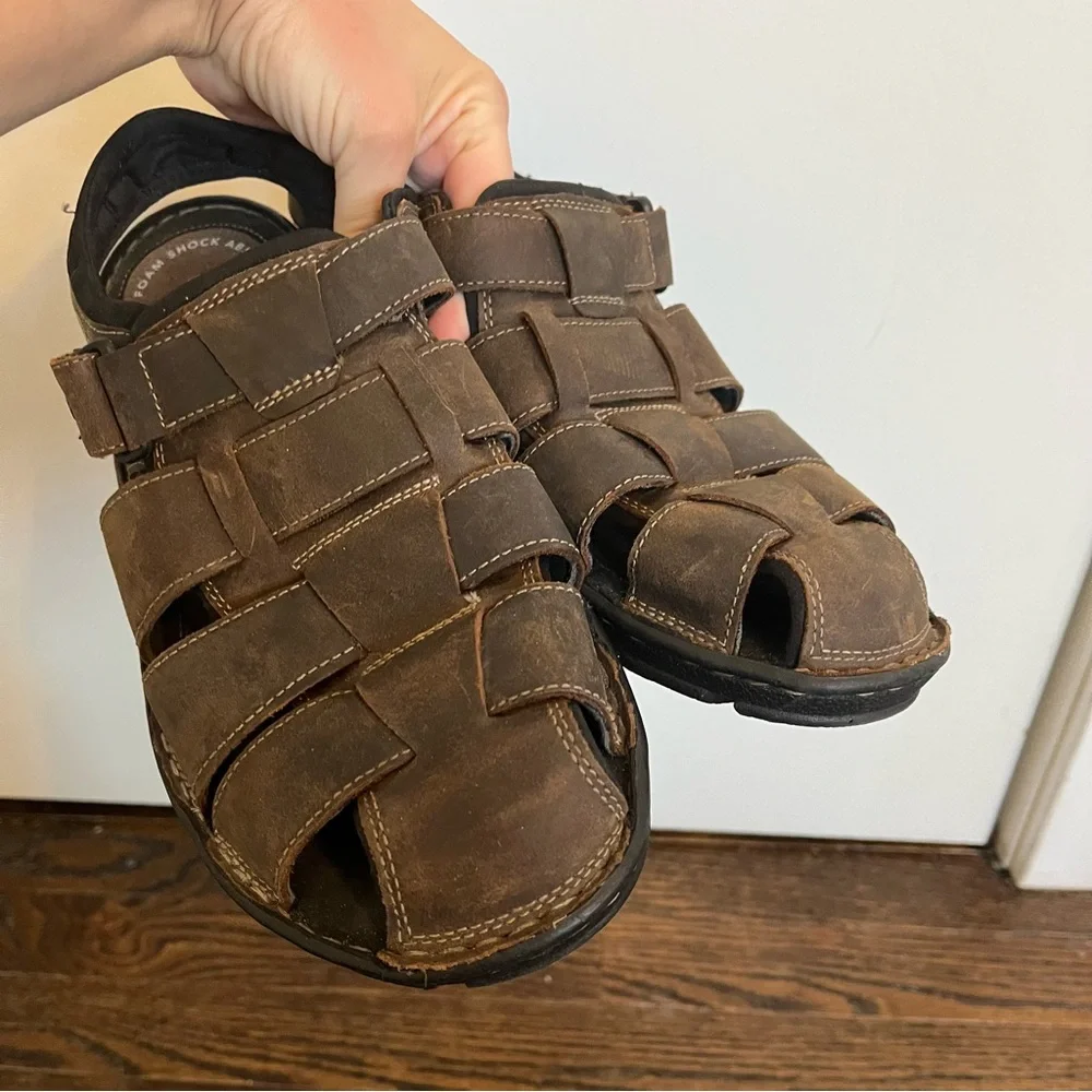 Rockport | Shoes | Rockport Mens Size 5 Darwyn Fisherman Sandal Dark ...